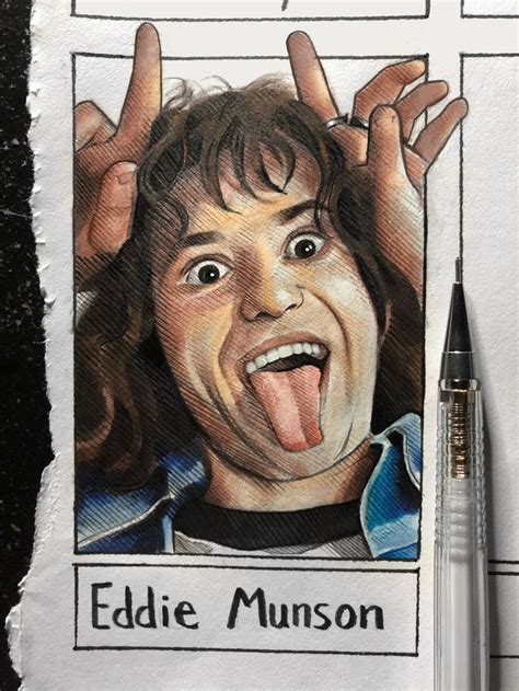 Eddie Munson Sketch Stranger Things Stranger Things Characters