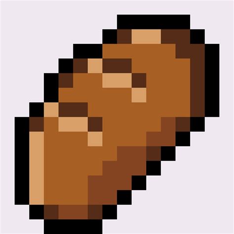 Minecraft Bread Pixel Art