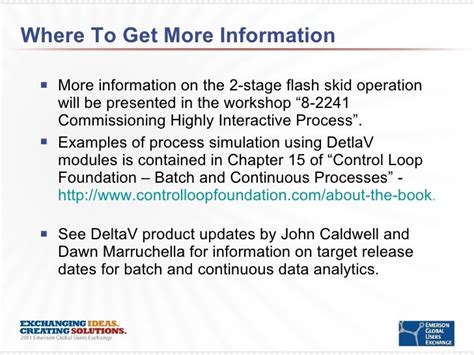 Improving Continuous Process Operation Using Data Analytics Delta V A
