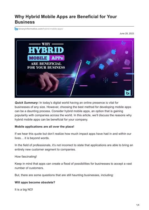 PPT Why Hybrid Mobile Apps Are Beneficial For Your Business PowerPoint Presentation ID 12276502