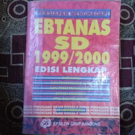 Jual Buku Persiapan Menghadapi Ebtanas Sd 1999 2000 Edisi Lengkap Buku Klasik Jadul Shopee