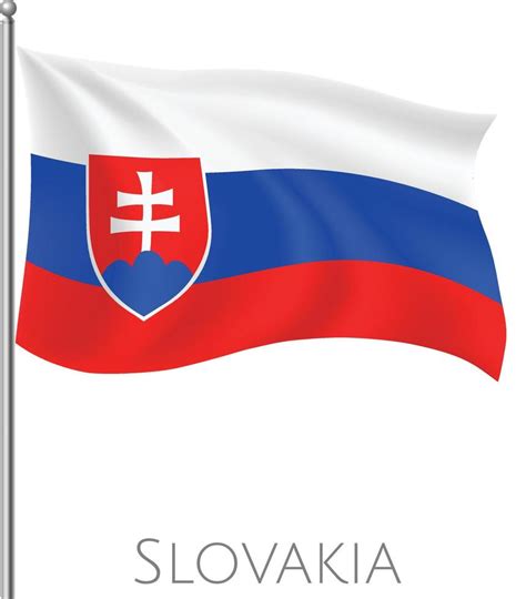 Slovakia Fly Flag With Abstract Vector Art Work And Background Design Vector Art At
