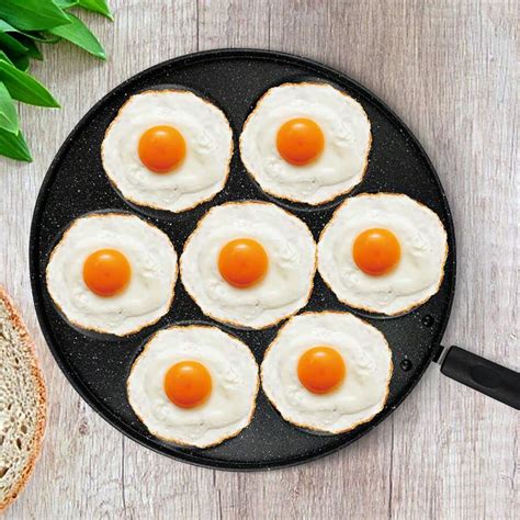 7 Hole Fried Egg Pan Non Stick Burger Egg Cooking Mold Pan 30cm