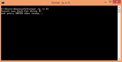 how to format pendrive using command prompt in windows