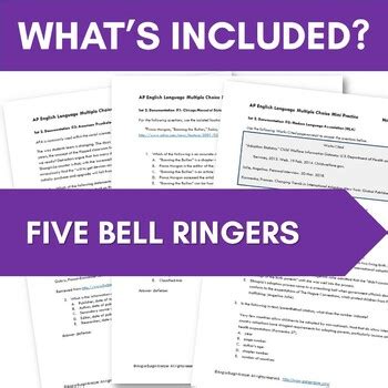 AP English Language Mini Practice Multiple Choice Set 2 Documentation