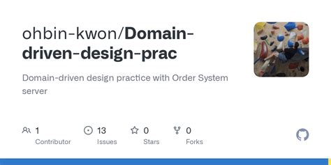 GitHub Ohbin Kwon Domain Driven Design Prac Domain Driven Design