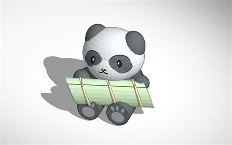 3d Design Panda Tinkercad