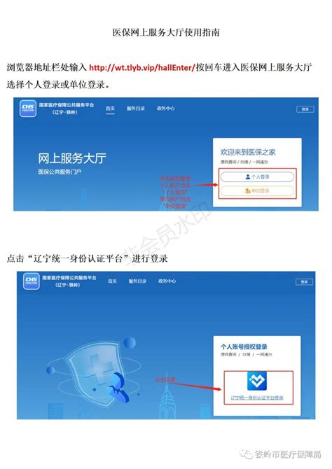 铁岭市医保公共服务平台医保网上服务大厅使用指南