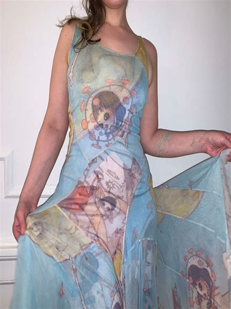 Issey Miyake X Aya Takano Aw 2004 Runway Gown