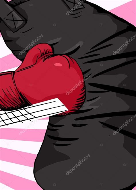 Guante Golpeando Saco De Boxeo