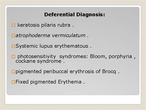 Erythromelanosis Follicularis Faciei A Case Report And Review