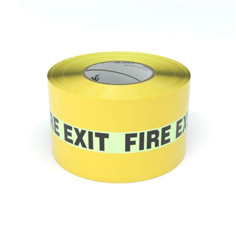 Safetytac® Glowstripe Fire Exit Inline Printed Floor Marking Tape