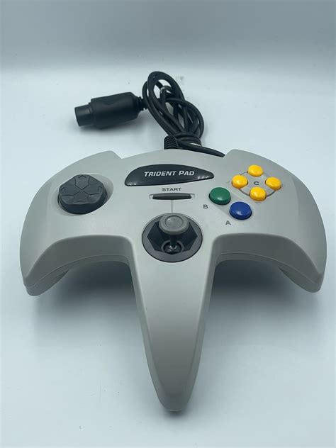 nintendo 64 console and trident controller n64