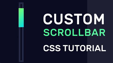 Create Custom Scrollbar Using Css Custom Scrollbar Css Css Tutorial Youtube