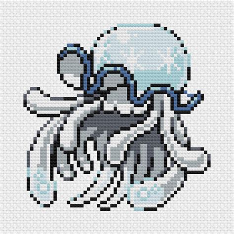 Nihilego Cross Stitch Pattern Pdf Instant Download Retro Sprite Switch
