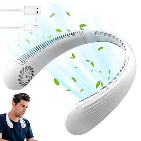 PRZENOŚNY WIATRAK NA SZYJĘ U SHAPE Z DUŻĄ BATERIĄ 3000MAH Wentylator