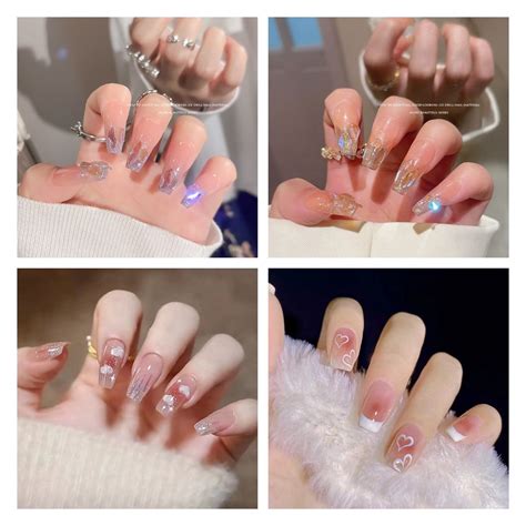 Free 24pcs Sticker Glue 24pc Press On Nails Nail Art Patch Fake Nails