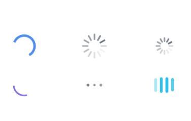 Collection Of Animated Spinners And Bouncers For IOS
