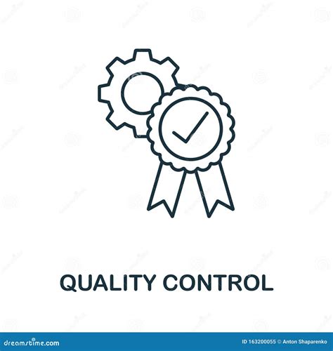 Quality Control Icon Outline Style Thin Line Creative Quality Control
