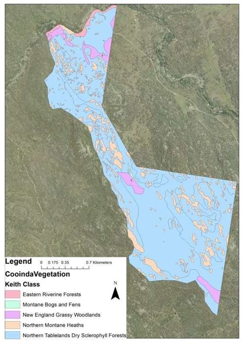 Mapped Distribution Of All Keith Class Vegetation Types Within Cooinda
