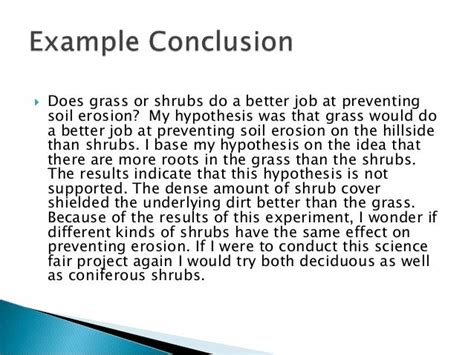 Science Fair Conclusion
