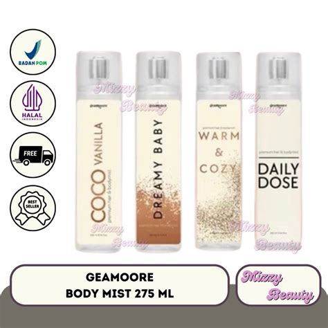 Jual READY STOCK GEAMOORE HAIR AND BODY MIST 275 ML GEAMOORE PARFUM