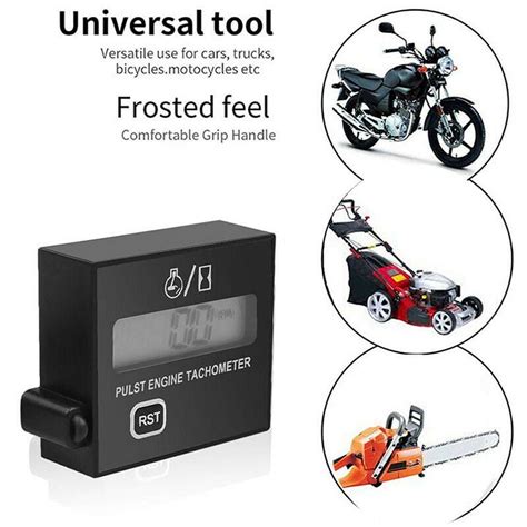 Lcd Digital Motor Tachometer Chainsaw Mower Inductive Pulse Engine