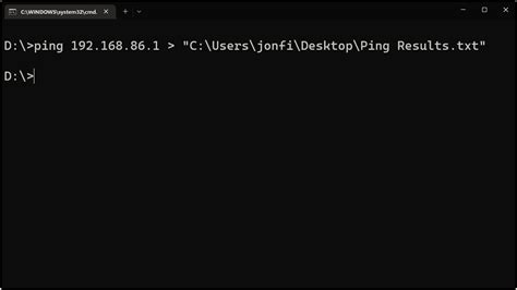 How To Redirect Command Prompt Output To A File