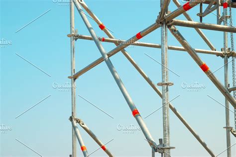 Part Of The Construction Scaffold Featuring Scaffold Building And