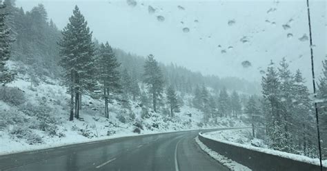 Donner Pass Hit By Snow In California Weather Weather Forecast