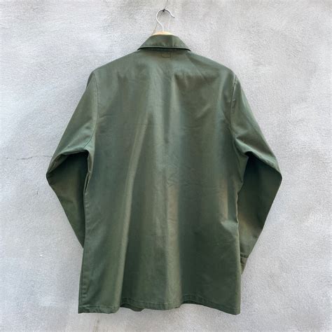 82 Military Fatigue Button Down Etsy