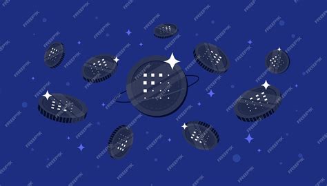 Premium Vector Fetchai Fet Coins Falling From The Sky Fet