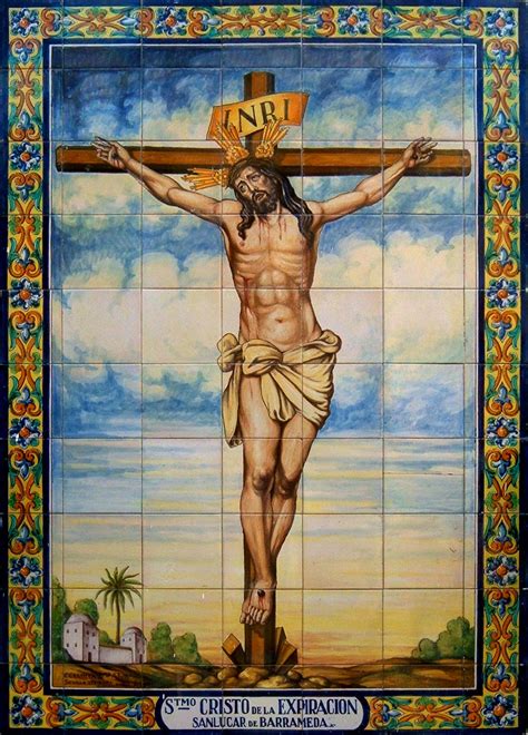 03906 Retablo cerámico Cristo de la Expiración Iglesia de San