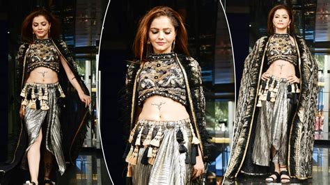 Rubina Dilaik Flaunts Her Goddess Look In Heavy Embellished Blouse