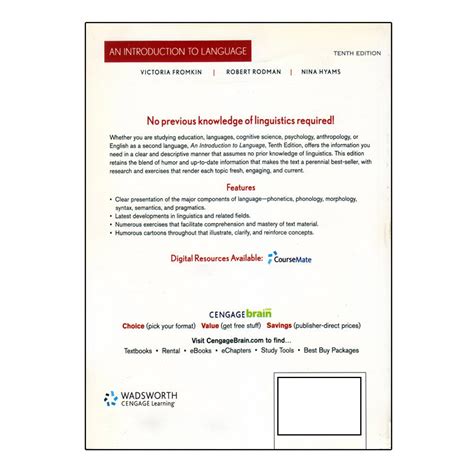 قیمت و خرید کتاب An Introduction To Language 10th Edition اثر جمعی از