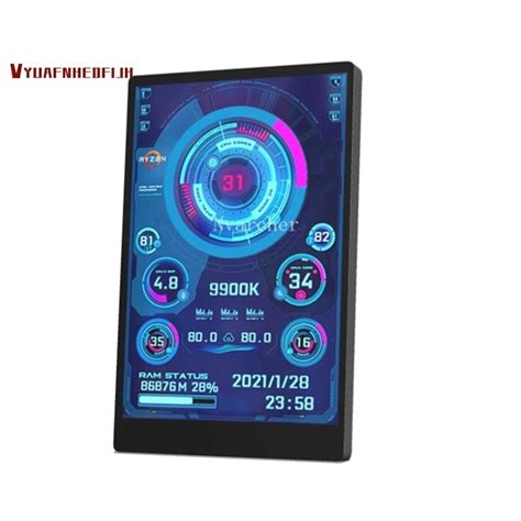 【vyuafnhedfijh 】 3 5 นิ ้ ว Ips Usb Mini Screen Aida64 Pc Cpu Ram Hdd