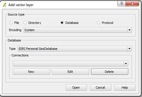 Qgis Accessing A Personal Geodatabase North River Geographic Systems Inc