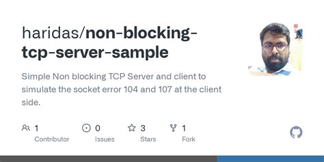 Github Haridasnon Blocking Tcp Server Sample Simple Non Blocking