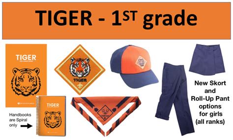 Tiger Rank Advancement Scouting America Coastal Georgia Council