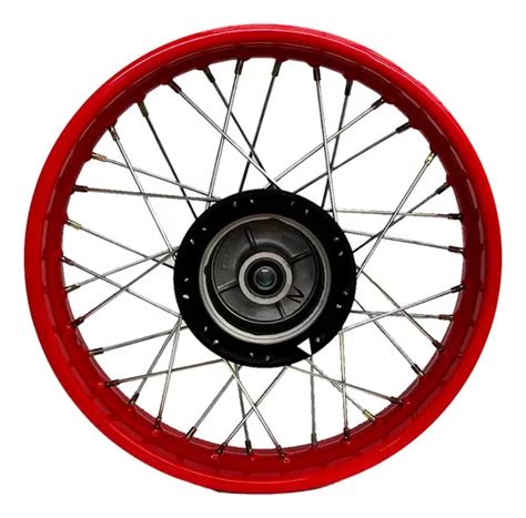 Rin Trasero Completo Rojo Italika Dm 150 2 15x17