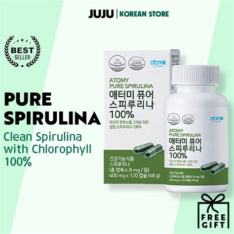 Atomy 100% pure spirulina from korea 400mg *120 | Lazada