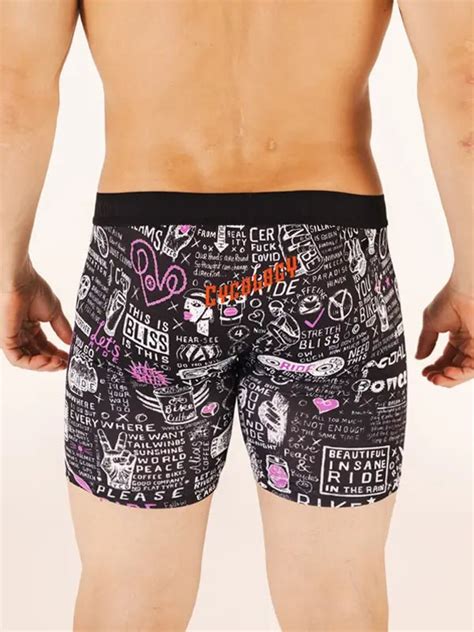 Graffiti Black Mens Performance Boxer Briefs Cycology Usa Cycology