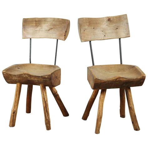 Rustic Log Chair At 1stdibs
