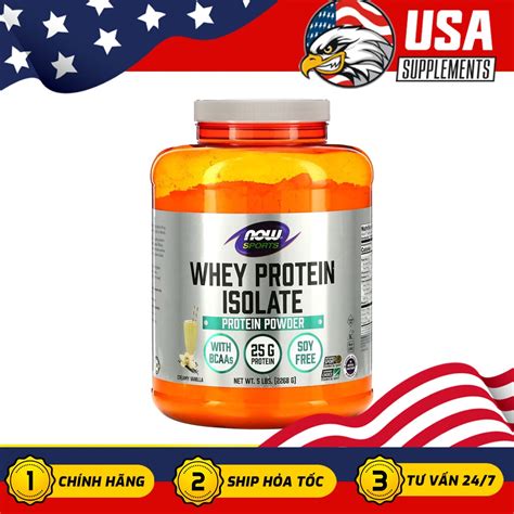 Sữa Whey Tăng Cơ Now Whey Protein Isolate Bổ Sung Các Axit Amin Hấp