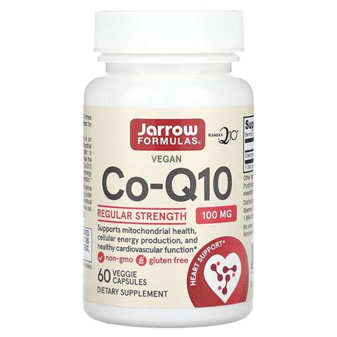 Заказать Коэнзим Q10 Co-Q10, 100 мг, 60 растительных капсул - Jarrow ...