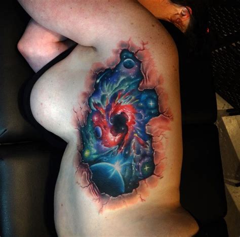 Space Black Hole Tattoo
