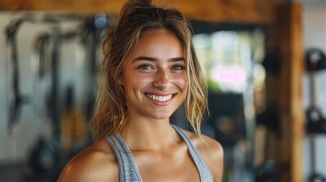 Premium Photo Fit Young Woman Positive And Ready For Gym Workout