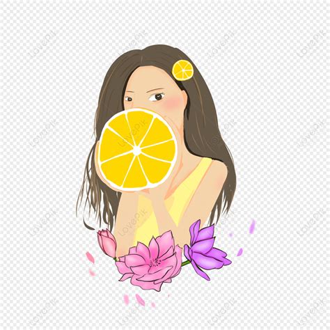 Gambar Gadis Lemon Png Unduh Gratis Lovepik