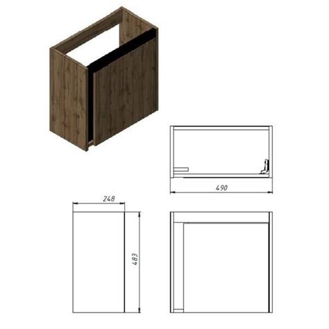 Тумба 50 Devit Small 063050w з умивальником білий глянець купити в