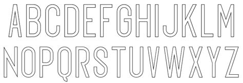 Exon Outline Font